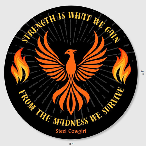 3" Phoenix Rising Decal