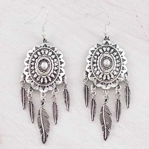 Concho Dreamcatcher Earrings