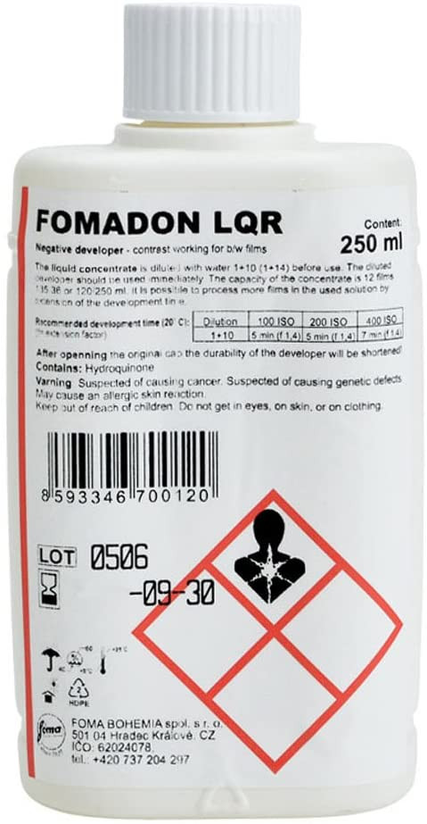Foma Fomadon LQR Black & White Liquid Film Developer, 250ml at Acephoto.net