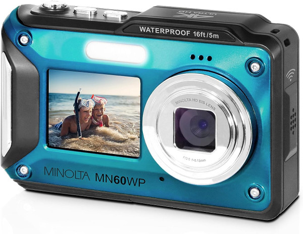 MINOLTA MN60WP 48MP/4K/WIFI WATEPROOF DIGITAL CAMERA (BLUE)