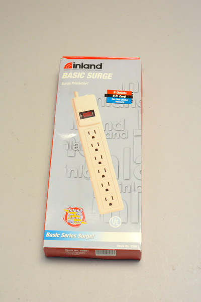 Inland 6-Socket Surge Protector at acephoto.net