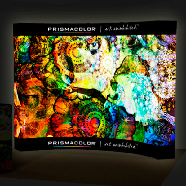 VBURST 8ft flat backlight light box fabric Pop-up display
