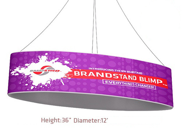 Ellipse Oval Hanging Sign