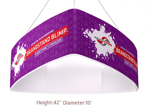 Trio Curved Triangle Hanging Signs