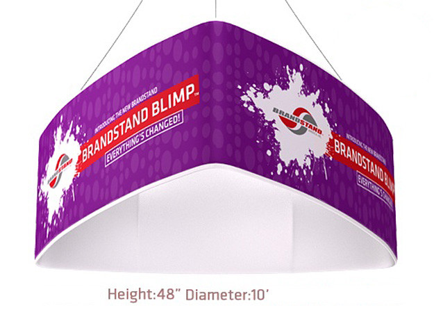 Trio Curved Triangle Hanging Signs