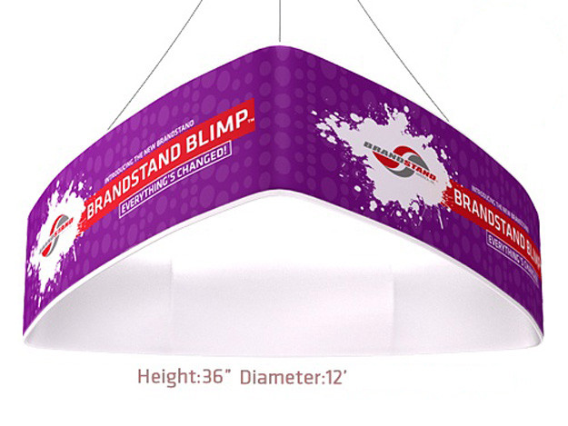 Trio Curved Triangle Hanging Signs