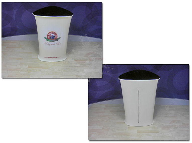 Shelf Tower Triangle Counter Podium for Trade Show Events