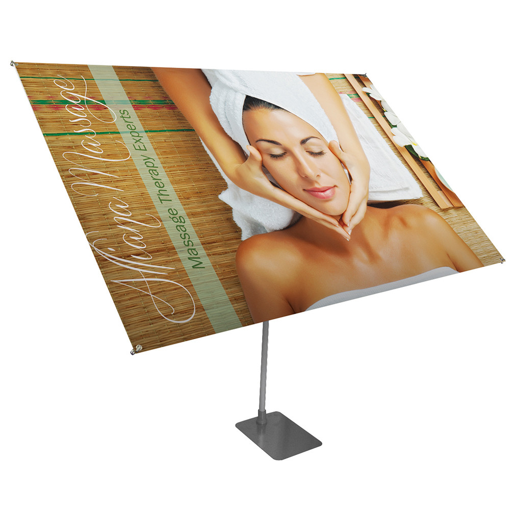 360° Compass Horizontal Banner Stand, Horizontal Banner Stand Display ...