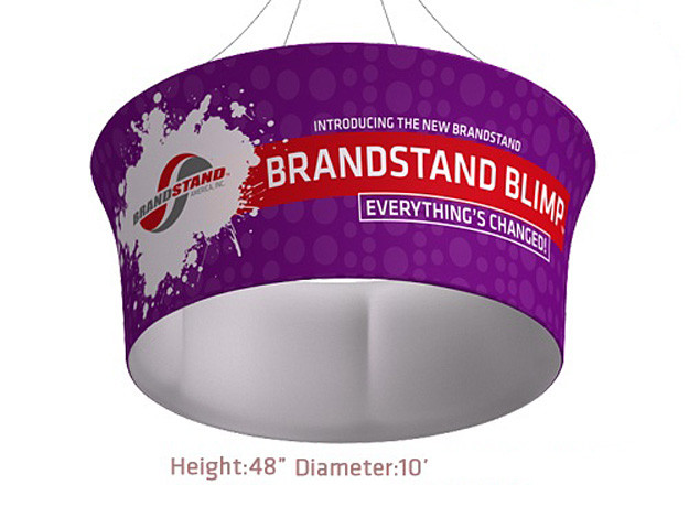 Tapered Circular Hanging Sign, Overhead Hanging Banners