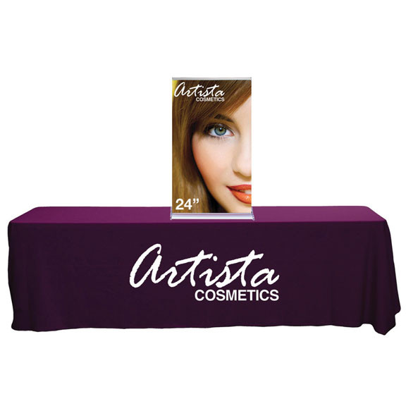24" RollUp Retractable Banner Stand Table top