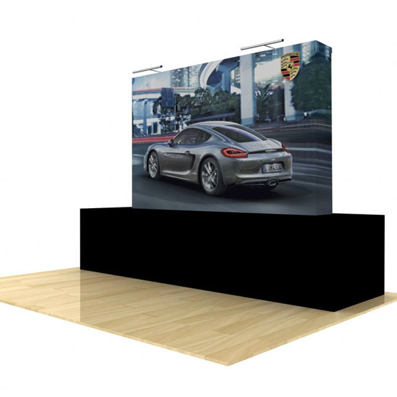 8ft Star Fabric Table Top Pop-Up Display with End Caps