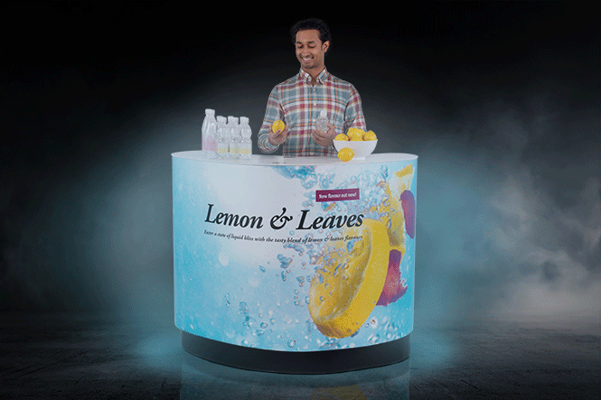 Backlit Trade Show Counters - YouHUGE