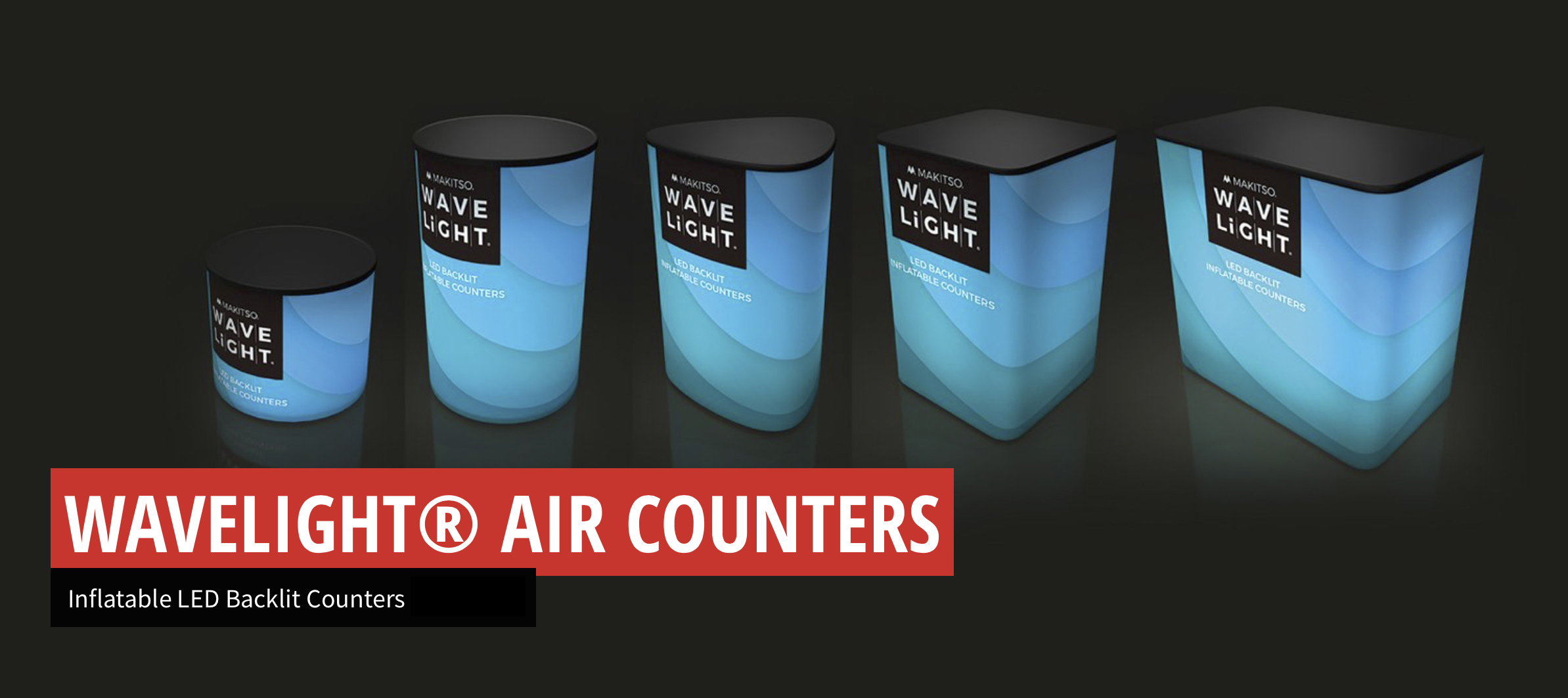 WaveLight Air Backlit Inflatable Counter - YouHUGE
