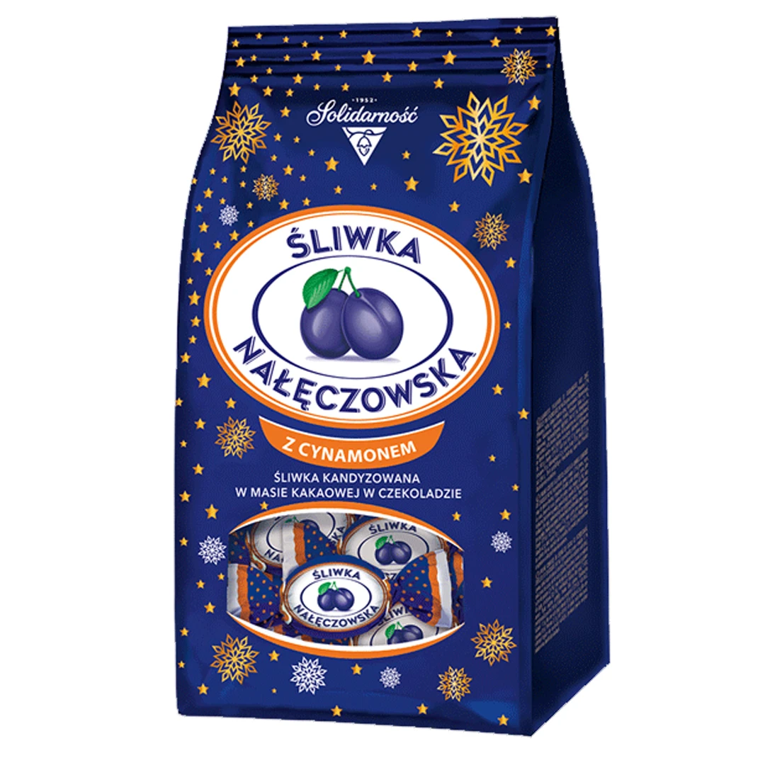 Solidarnosc Sliwka Naleczowska Chocolate Plums, 350g | The Polish Store