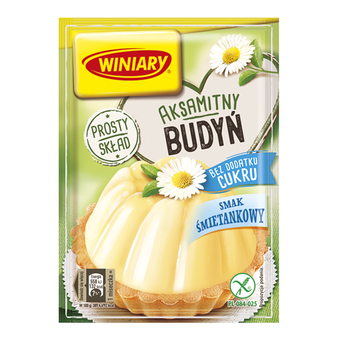 Winiary - Creamy Pudding Budyn No Sugar Added, 35g | The Polish Store