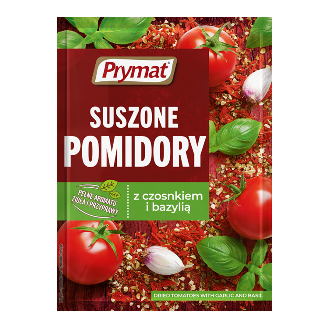 Prymat - Dried Tomatoes with Garlic & Basil, 15g | The Polish Store