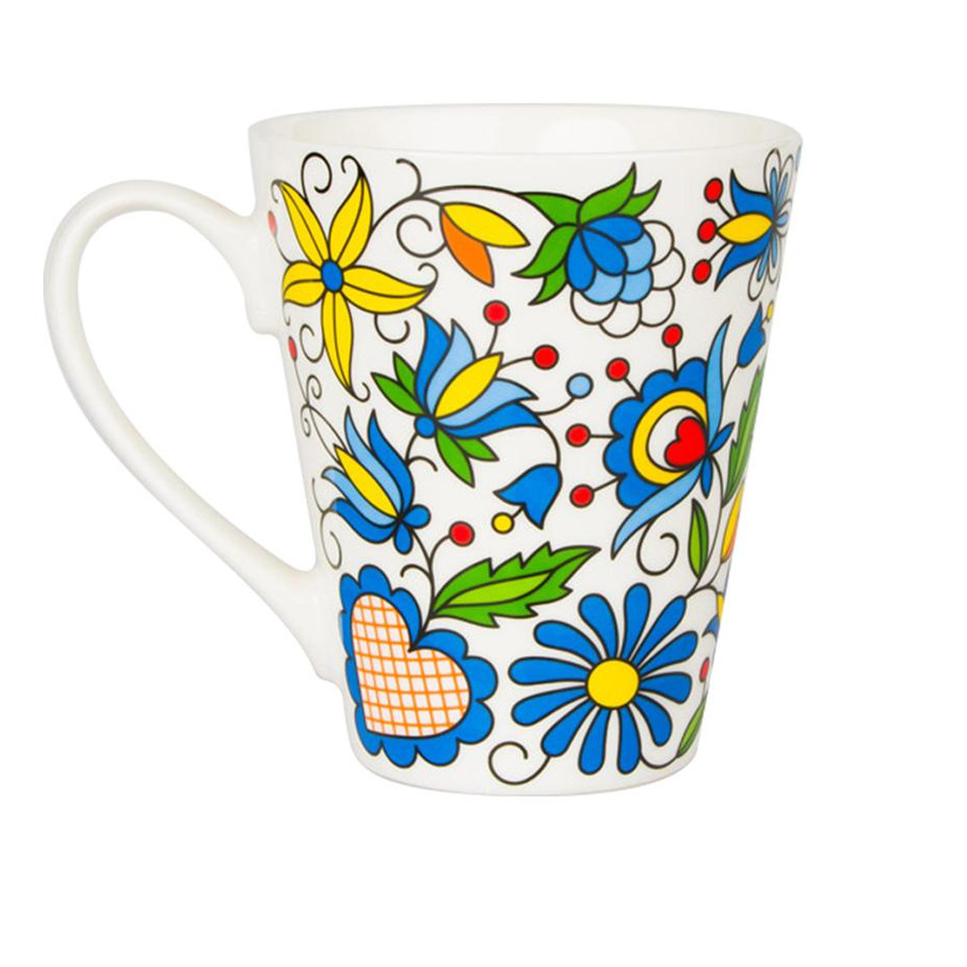 Folkstar Polish Folk Zosia Mug - Lowicz Roosters | The Polish Store