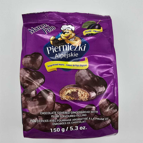 Marco Polo Chocolate Covered Gingerbread Plum Hearts 150g | The Polish ...
