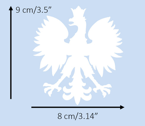 Polish White Eagle Decal Large | The Polish Store