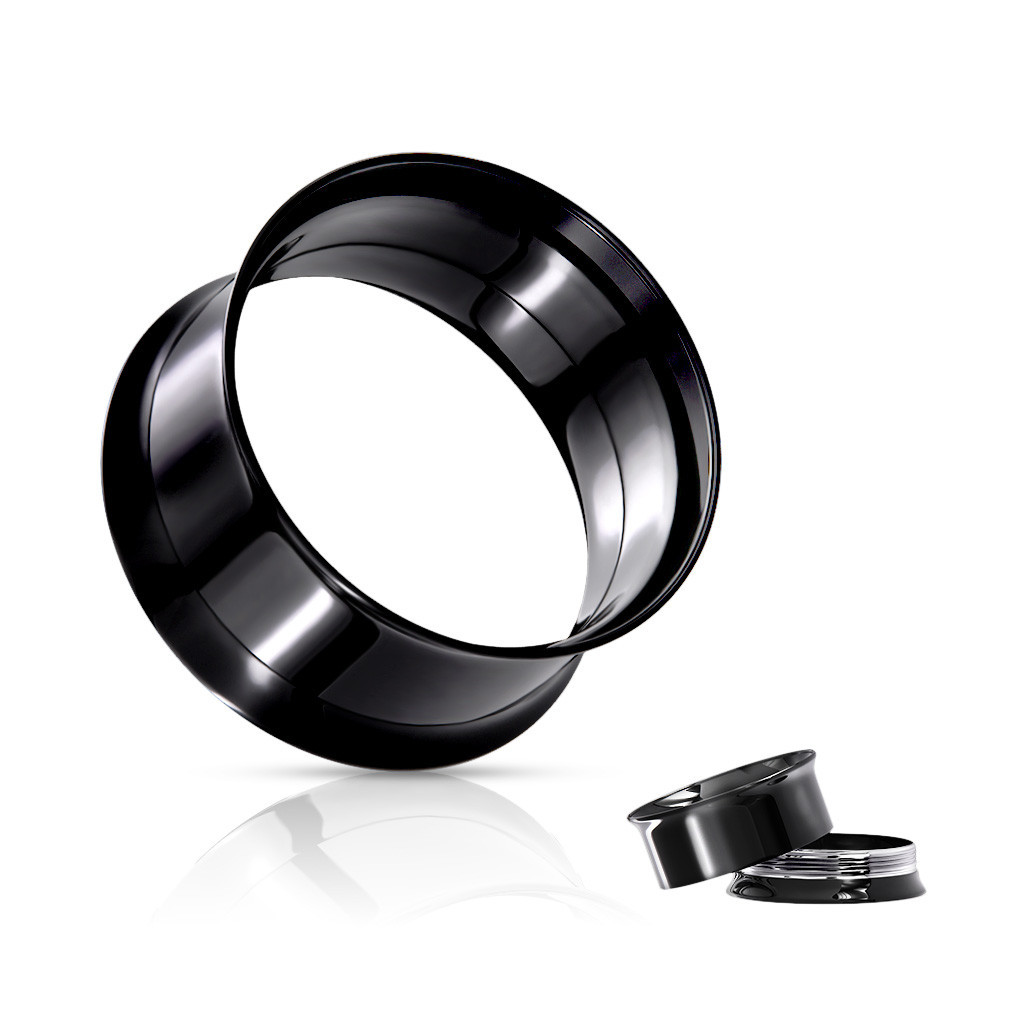 Black internal thread Stainless Steel Plugs - So Scene