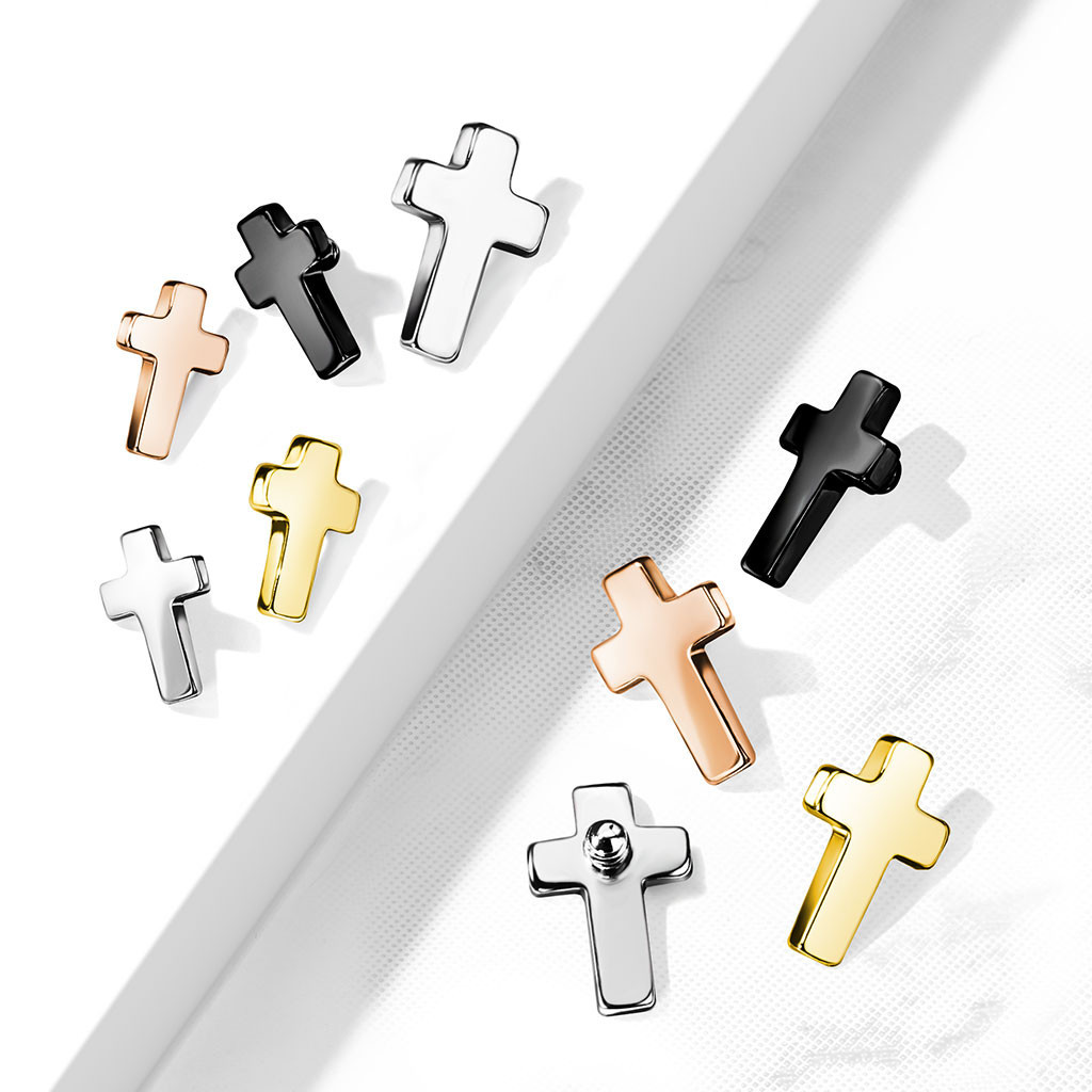 Implant Grade Titanium Internally Threaded Flat Cross Dermal - 14 Gauge ...