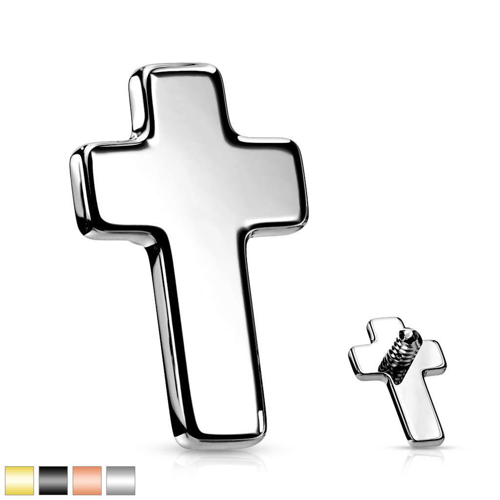 Implant Grade Titanium Internally Threaded Flat Cross Dermal - 14 Gauge ...