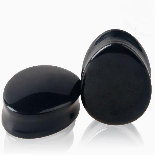 Teardrop Rose Quartz Stone Ear Plugs - So Scene