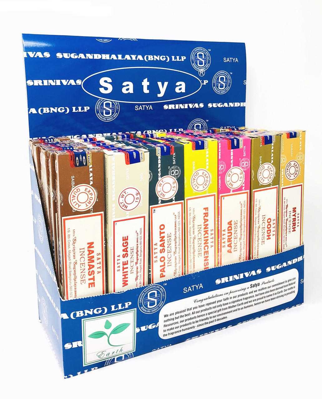 Satya display Set of 7 fragrances (42 packs)#3 Displays & Kits Satya VD ...