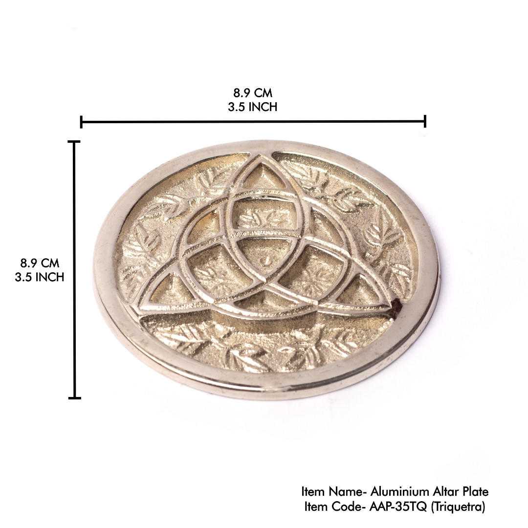 Aluminum Altar Plate Triquetra Religious Products Vrinda ® VD Importers ...