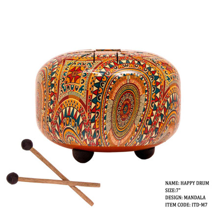 Happy Drum (steel tongue) MANDALA approx. 7" New Arrivals VD Importers Inc.