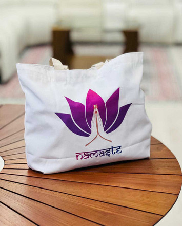Tote Cotton Bag Namaste Hand Bags VD Importers Inc.