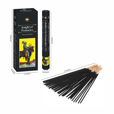 Knight Of Pentacles hexa incense sticks (pack of 6) Exclusive Incense ...