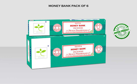 Satya money Bank Incense 15 grams (pack of 6) New Arrivals Satya VD ...