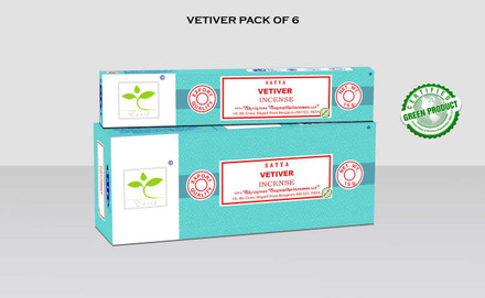 Satya Vetiver Incense 15 grams (pack of 6) New Arrivals Satya VD ...