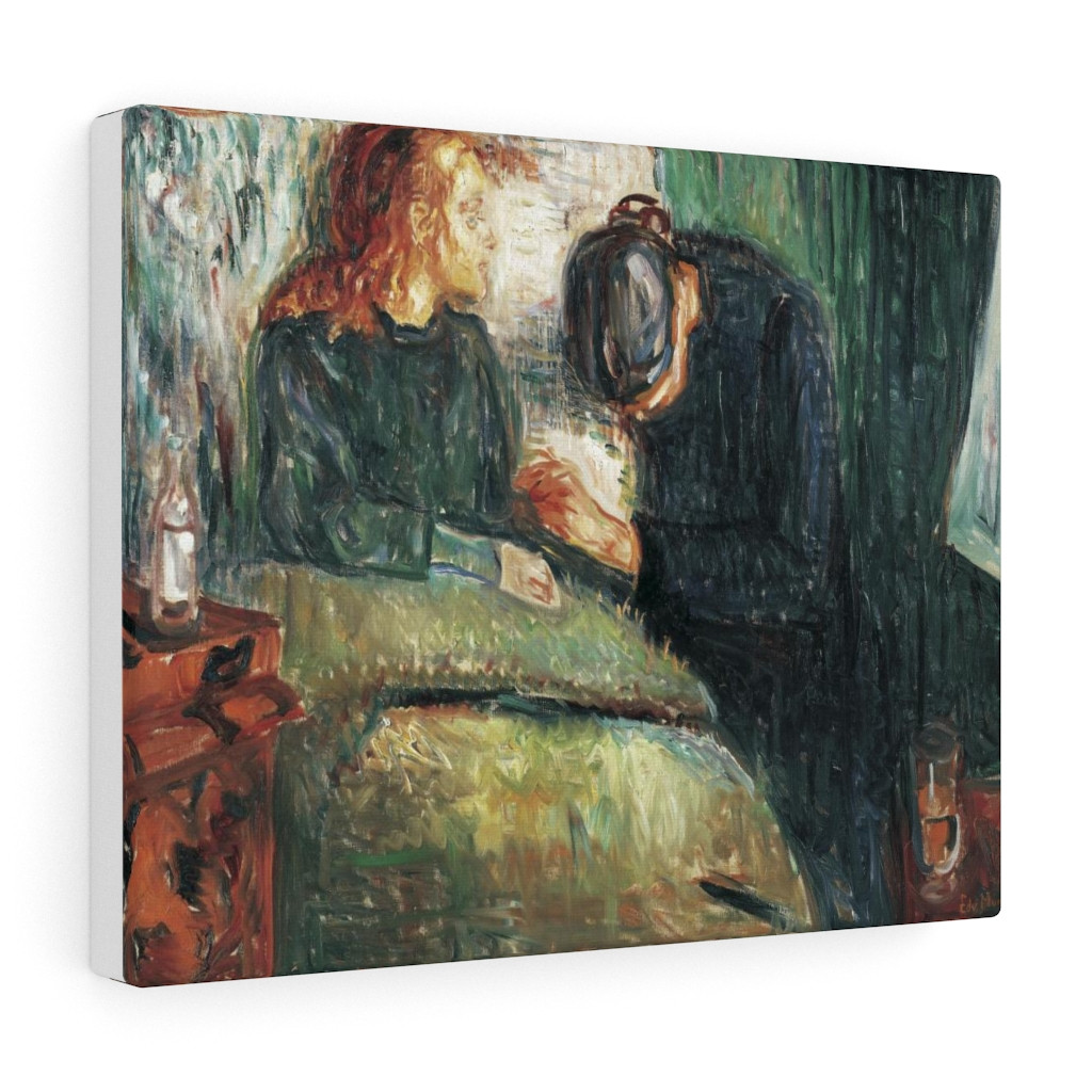 Edvard Munch, The sick child - Stretched Canvas - Cirtemmysart