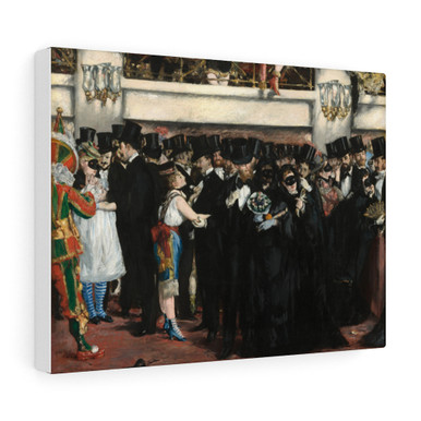Edouard Manet - Masked Ball at the Opera -1873 - Stretched Canvas ...