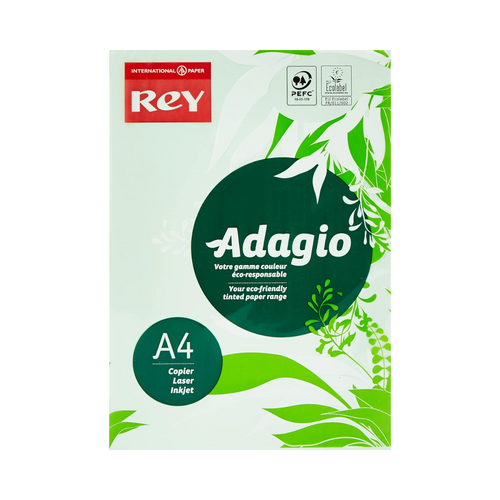 Rey Adagio Card A4 160gsm Green (250 sheets) - Talking Turtle