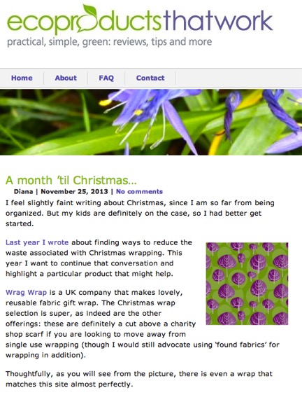 Eco Products that Work - article - Wrag Wrap
