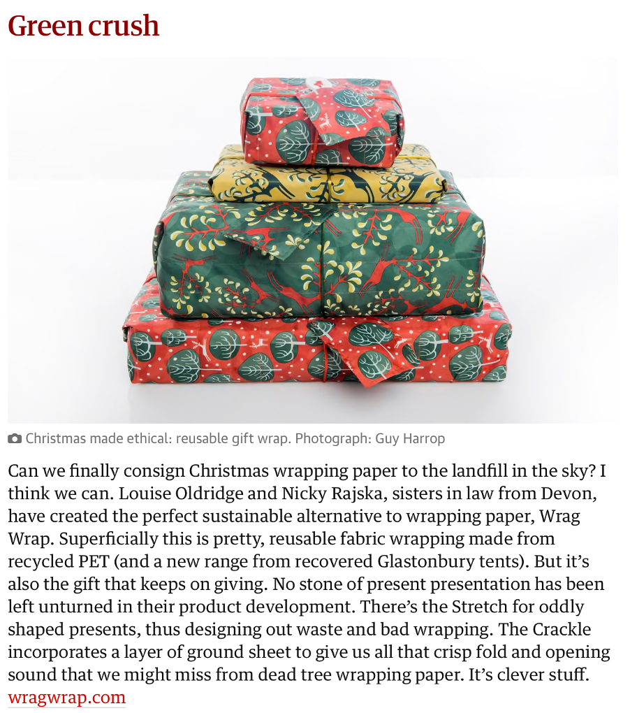 10 years ago, we launched the UK's first range of fabric gift wrap! - Wrag Wrap