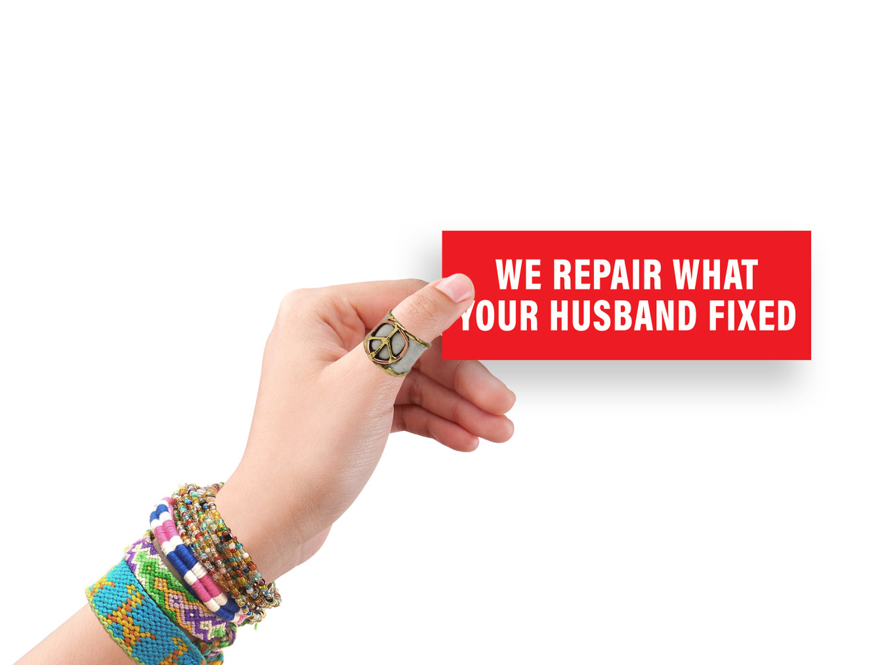 We Repair What Your Husband Fixed Sticker / Decal / Bumper Sticker ...