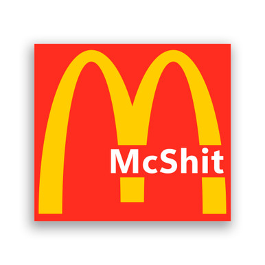 McShit Sticker / Decal / Bumper Sticker - Decal Sal