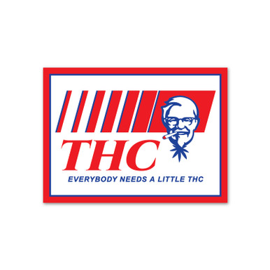 Everybody Needs a Little THC Sticker / Decal / Bumper Sticker - Decal Sal