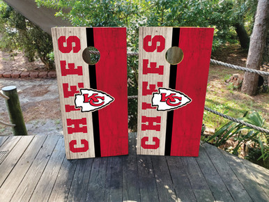 Kansas City Chiefs Cornhole Wraps / Skins - Design 4