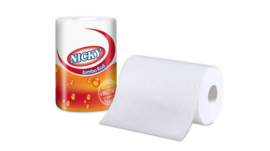 Jumbo Kitchen Roll White 2Ply Pack Size 1x12 Rolls