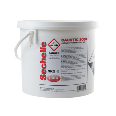 Caustic Soda 5kg Tub Pack Size Single