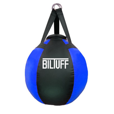 BilTuff 70lb Wrecking Ball Round Heavy Bag Black // Blue Made in USA ...