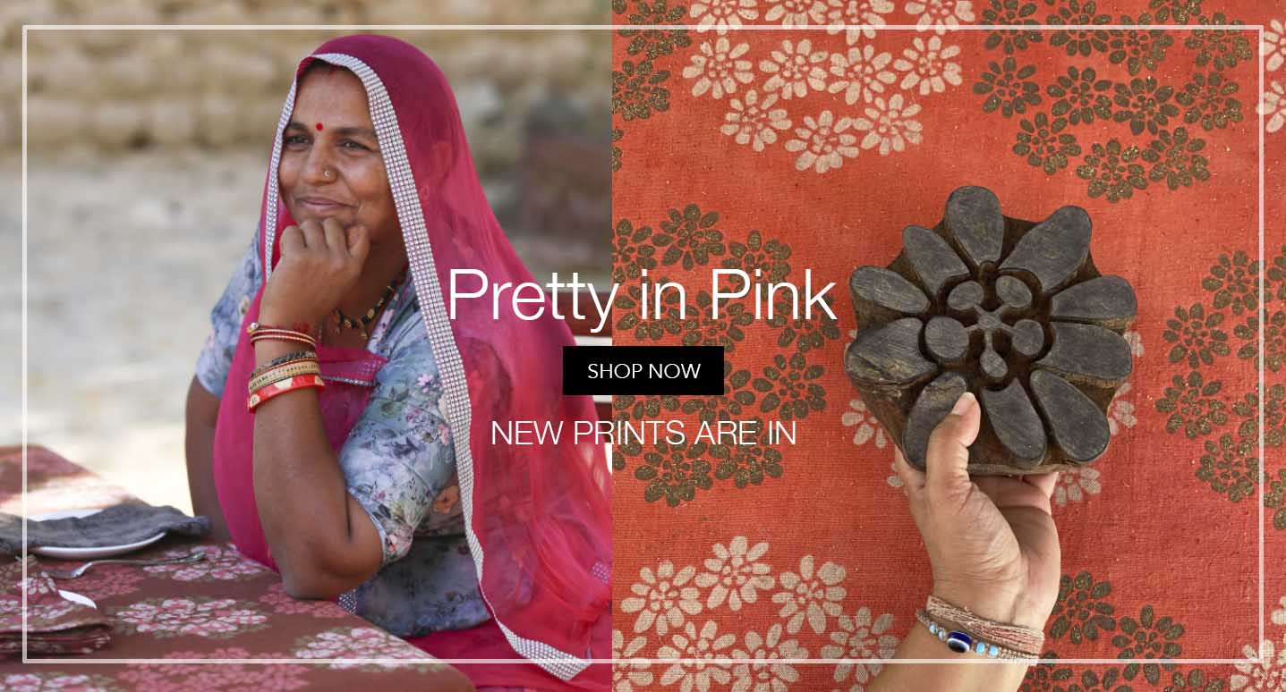 ichcha: Block Printed Tablecloths, Curtains, Napkins & More