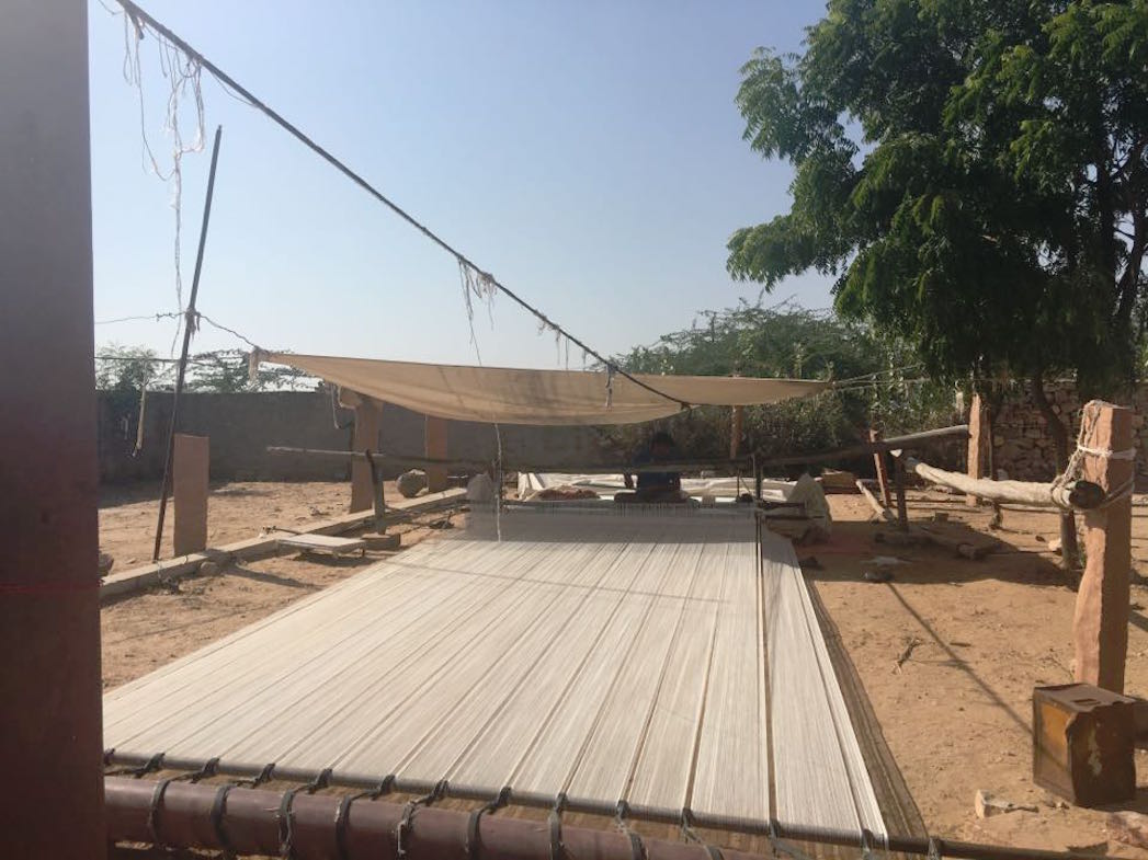 Block printing in India and weaving - Ichcha