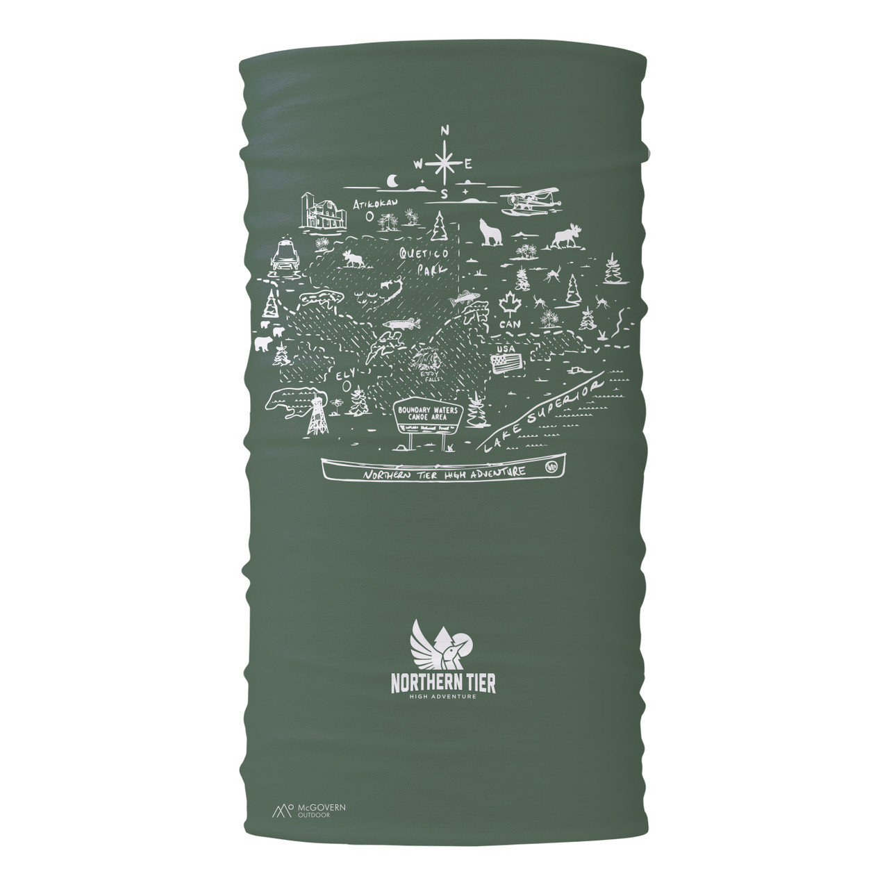 Geographic Illustration Neck Gator