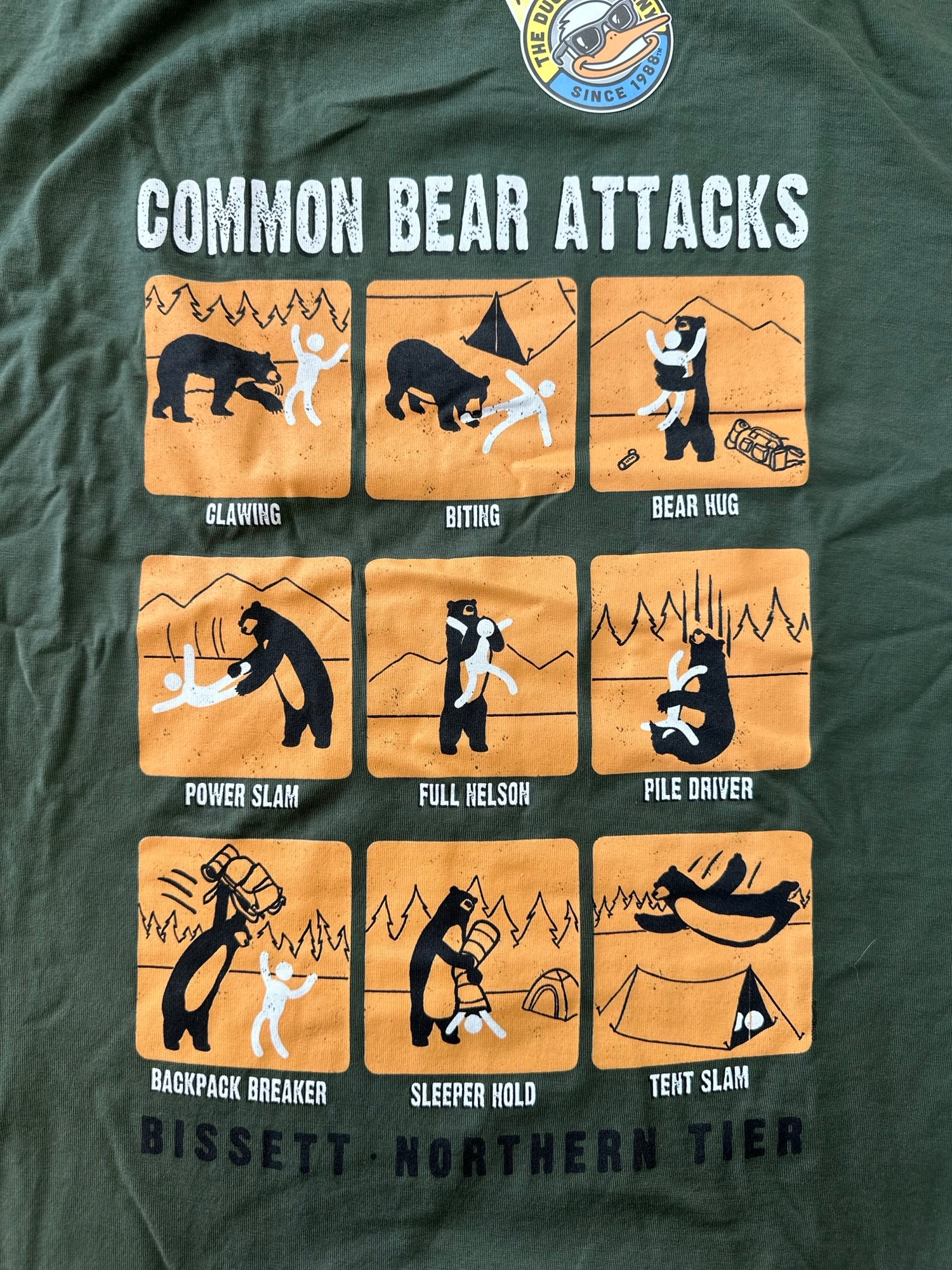 Common Bear Attack Bissett T-shirt